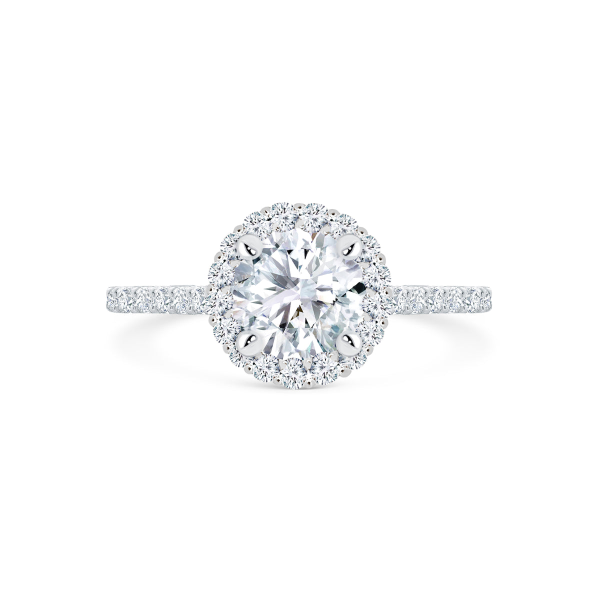 MICHELI - Bespoke Engagement Rings - Round Brilliant Diamond with Halo ...