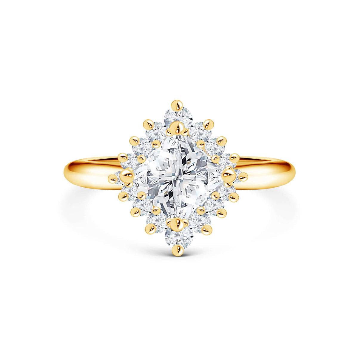 MICHELI - Bespoke Engagement Rings - Princess Cut Ring with Diamond ...